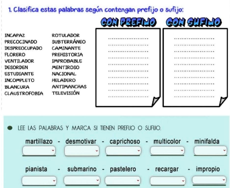 ayudeme porfavor necesito esto es para hoy 1 clasifica estas palabras ...