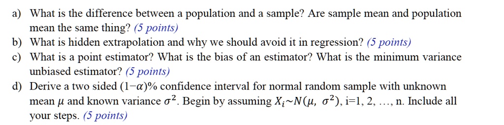 a what is the difference between a population and a sample are sample ...