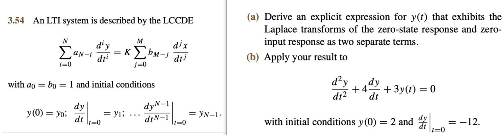 354 an lti system is described by the lccde derive an explicit ...