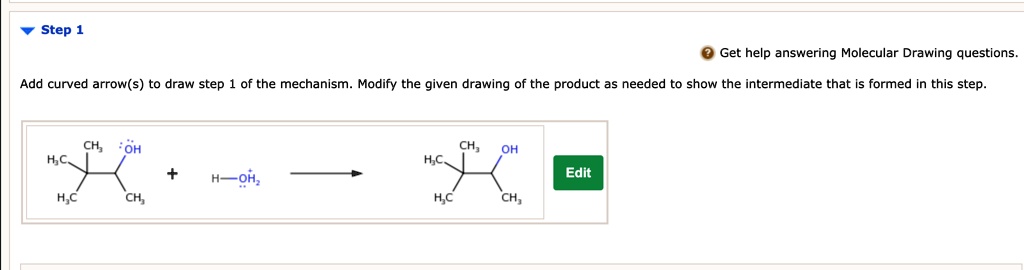 SOLVED: Get help answering Molecular Drawing questions Add curved arrow ... SOLVED: Get help answering Molecular Drawing questions Add curved arrow ...