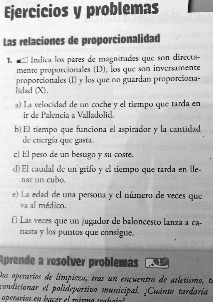 SOLVED: Es para hoy.....AYUDA Ejercicios V problemas Las relaciones de ...