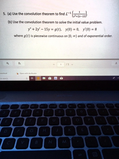 Solved 5 A Use The Convolution Theorem To Find € 25 B Use The