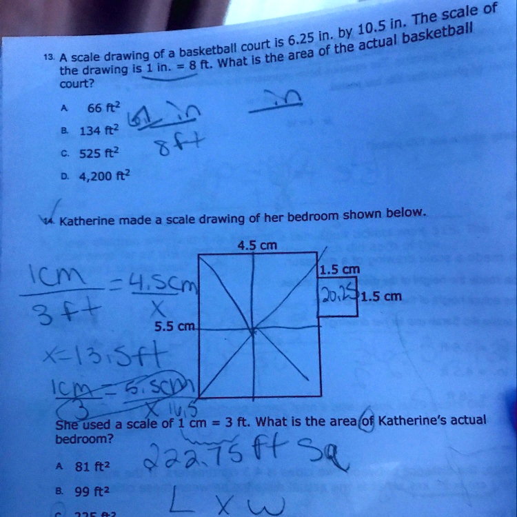 SOLVED: "Please help me with 1. I will be giving brainliest scale of 10.5 in. The 6.25 in. by ...