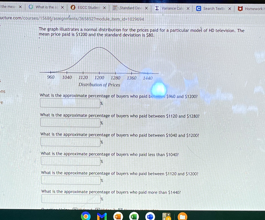 SOLVED: 'the mear 0 What is the EGCC Studen: Standard Devi 2 Variance ...