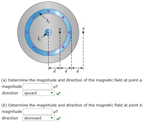 SOLVED: (a) Determine the magnitude and direction of the magnetic field ...
