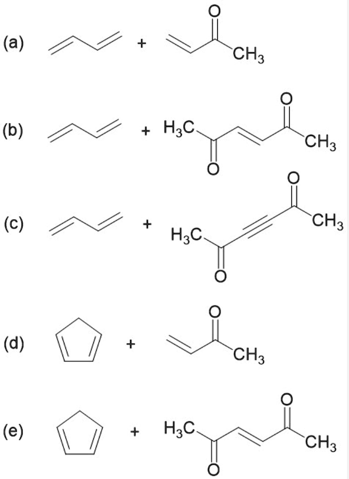 SOLVED: Draw the products obtained in each of the following reactions. (a) CH3 (b) + H3C- CH3 (c ...