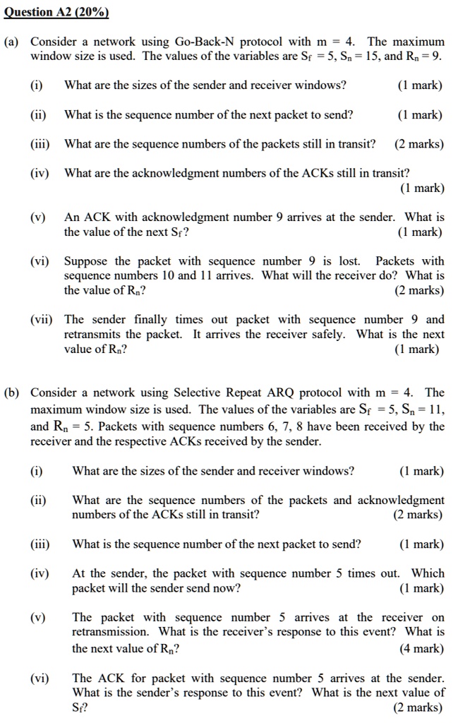 Solved Consider A Network Using Go Back N Protocol With M 4 The Maximum Window Size Is Used 0836