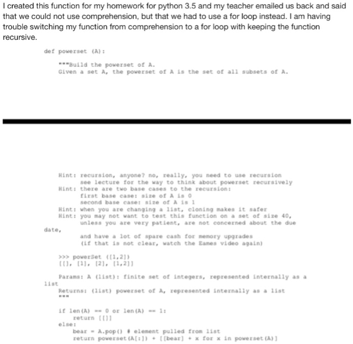 [GET ANSWER] I created this function for my homework for python 3.5 and ...