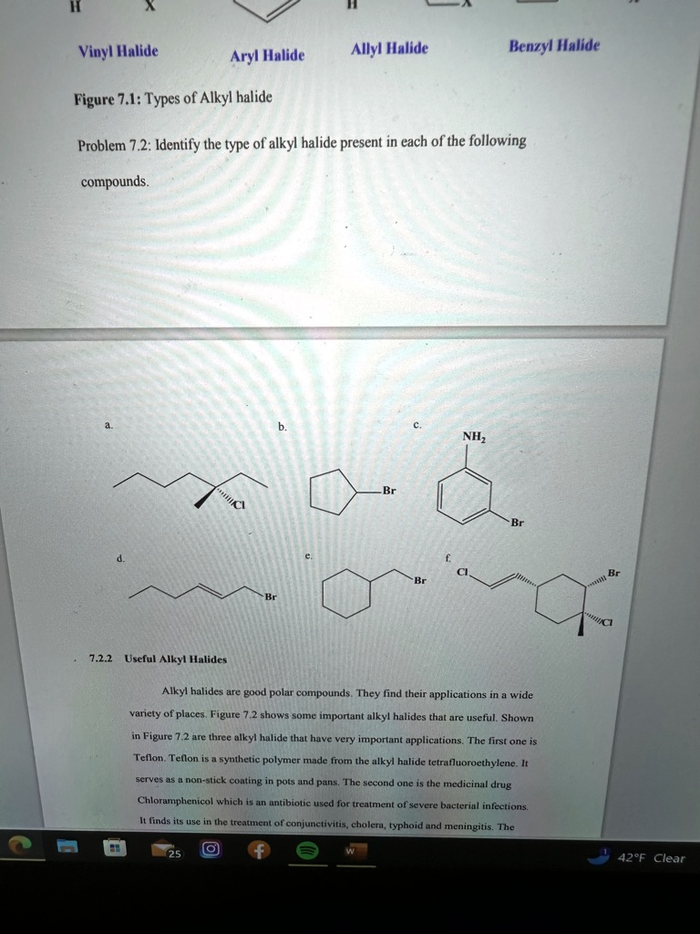 H X Vinyl Halide H Aryl Halide Allyl Halide Benzyl Halide Figure 7.1 ...