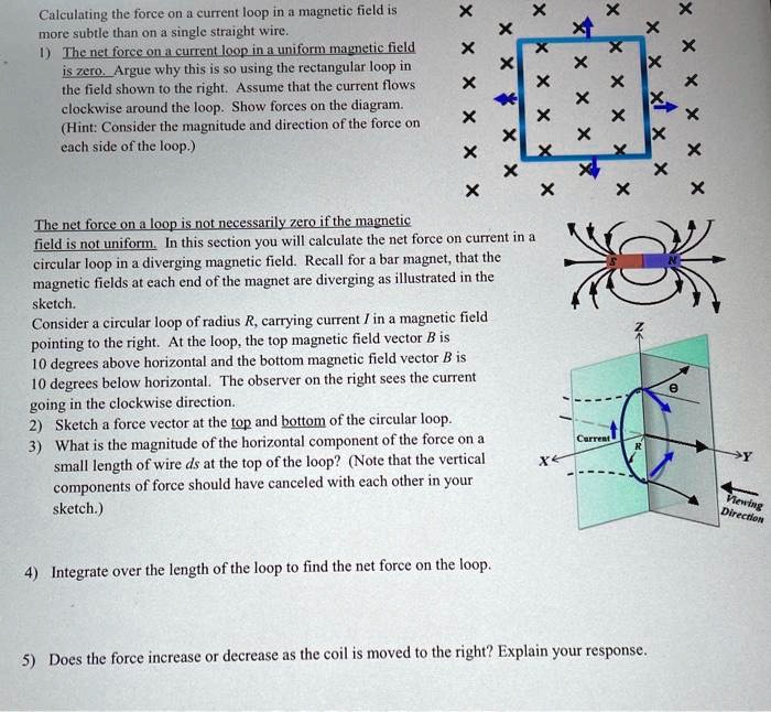 Calculating the force on a current loop in a magnetic field is more ...