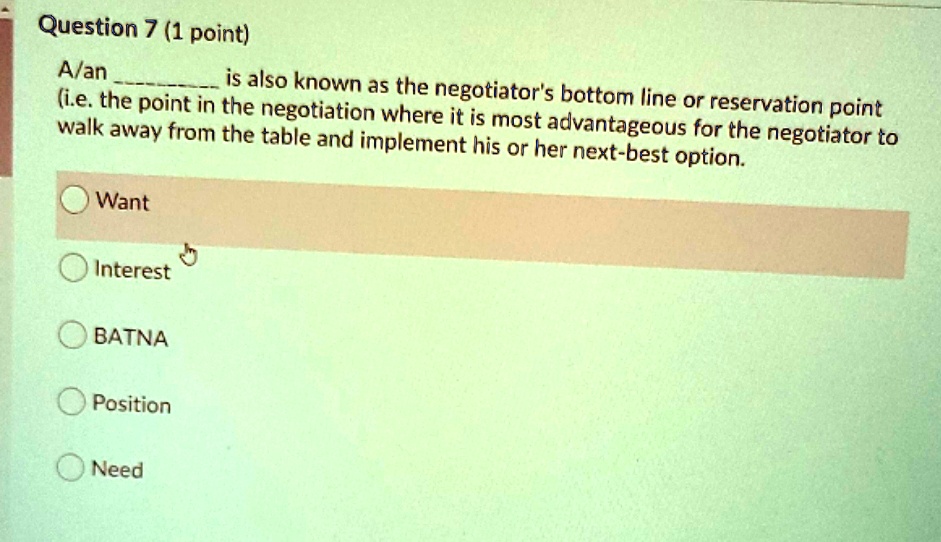 negotiations suppliers management question 7 1 point aan is also known ...