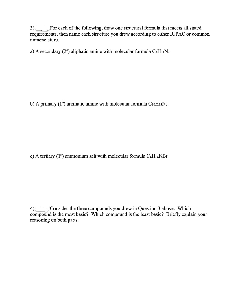 SOLVED: For each of the following, draw one structural formula that meets all stated ...