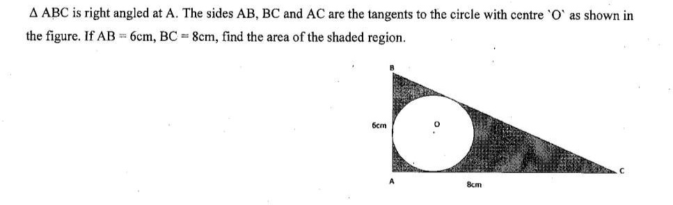 SOLVED: Tell me the answer, anyone, fast. 4. ABC is right-angled at A. The sides AB, BC, and AC ...
