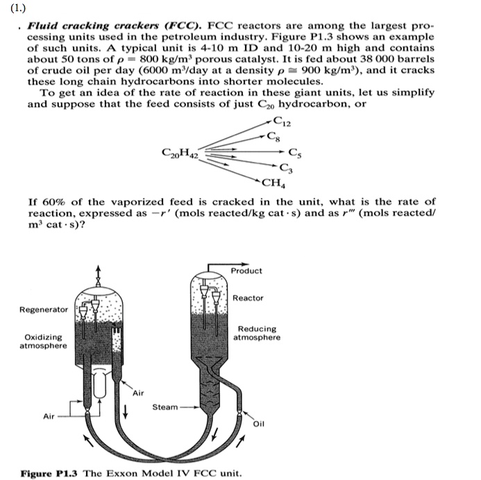 Fluid cracking crackers (FCC). FCC reactors are among the largest ...