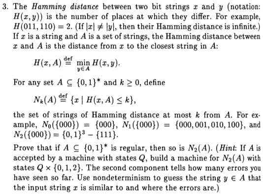 SOLVED: Generalize Homework 2, Exercise 3 to arbitrary distance k. That ...