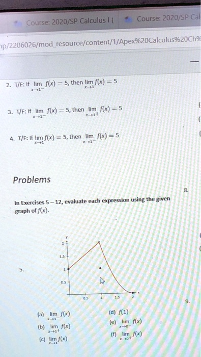SOLVED: course: 2020/SP Calculus Course: 2020/SP /2206026/mod resource/content/ 1 ...