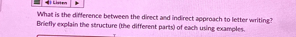 What is the difference between the direct and indirect approach to ...
