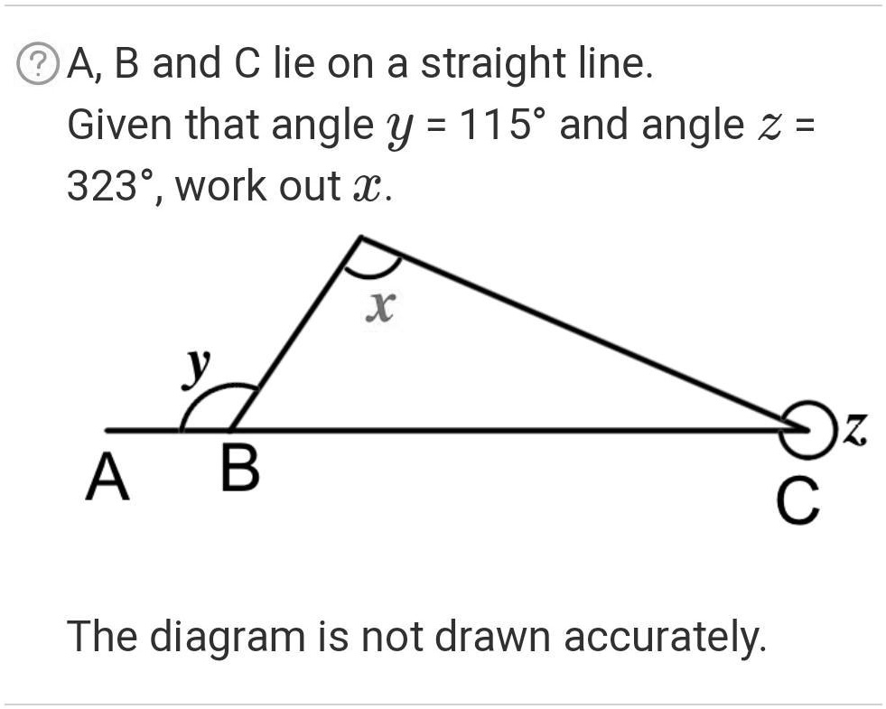SOLVED: 'Can someone help me with this?Thank you A B and C lie on a straight line. Given that ...