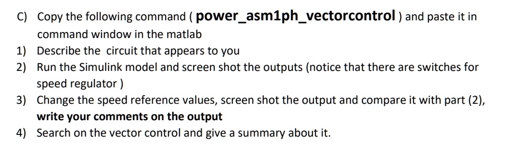 SOLVED: Texts: Copy the following command (powerasm1phvectorcontrol) and paste it in the command ...