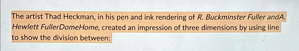 the artist thad heckman in his pen and ink rendering of r buckminster ...