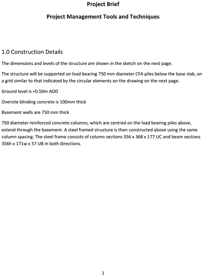 10 construction details the dimensions and levels of the structure are ...