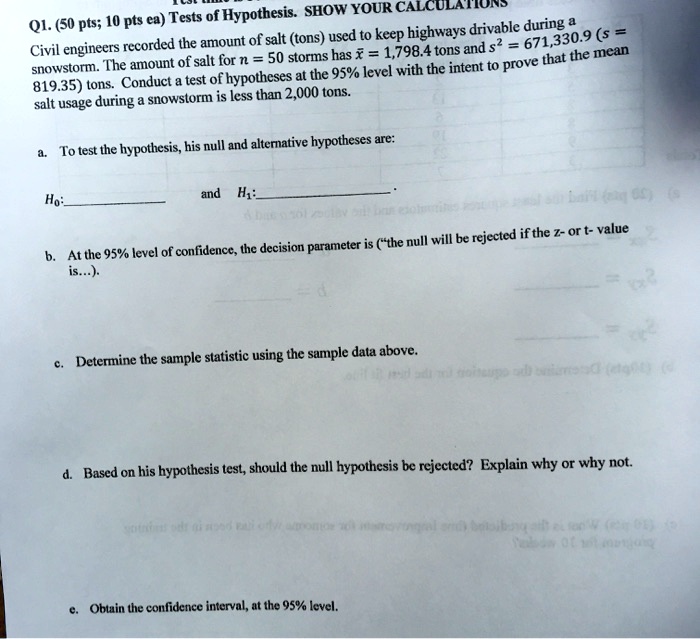 tests of hypothesis show your calculaturd q1 50 pts 10 pts ca drivable ...