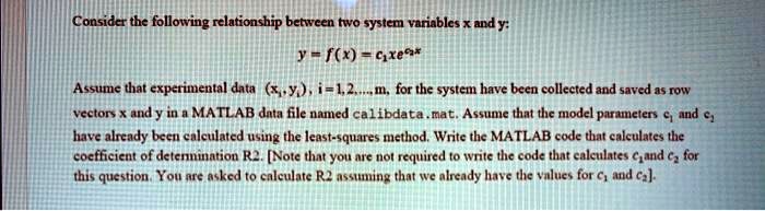 SOLVED: Consider the following relationship between two system ...