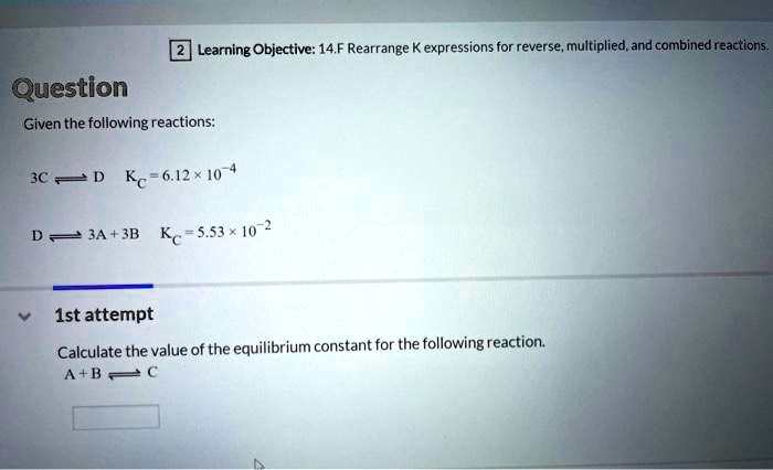 learning objective 14f rearrange k expressions for reverse ...