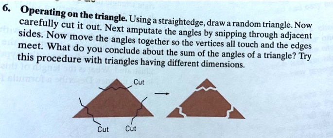 6. Operating on the triangle. Using a straightedge, draw a random ...