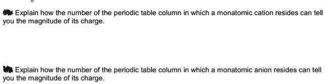 SOLVED: Explain how the number of the periodic table column in which a ...