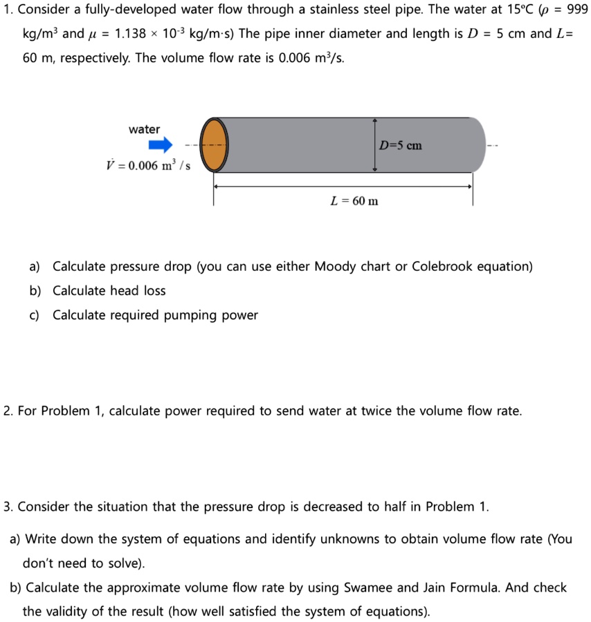 How To Calculate Water Flow Rate From Pressure