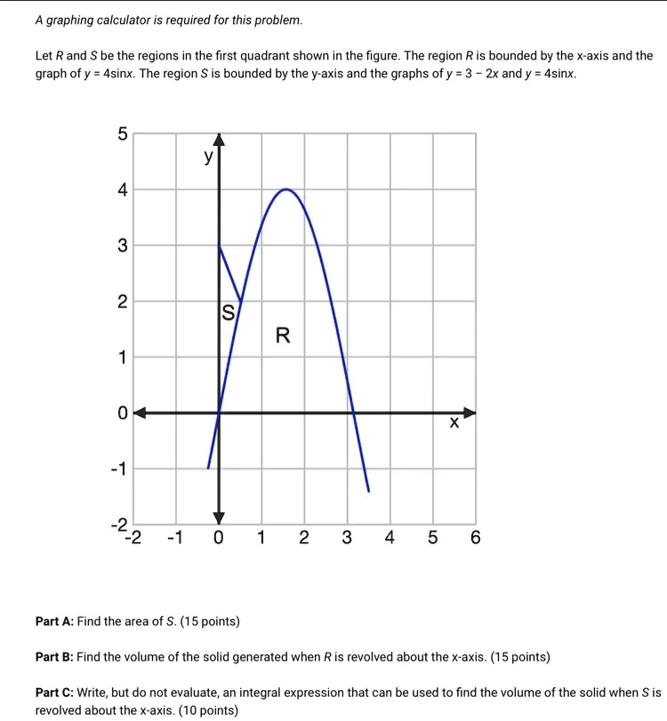 SOLVED: A graphing calculator is required for this problem. Let R and S ...