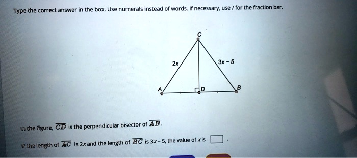 the box use numerals instead of words necessary use for the fraction bar type the correct answer ...