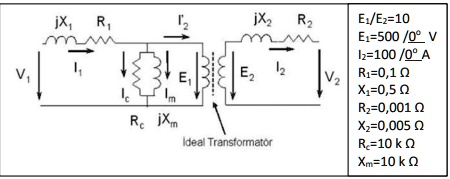 SOLVED: In the three-phase star-star connected and non-ideal transformer equivalent circuit ...