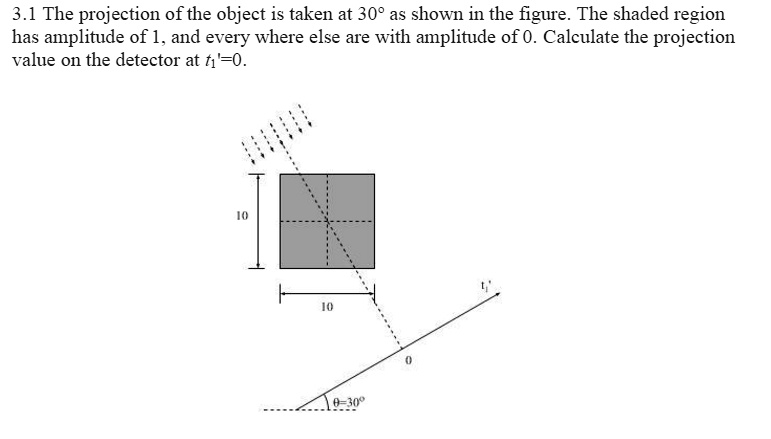 VIDEO solution: 3.1 The projection of the object is taken at 30 as ...