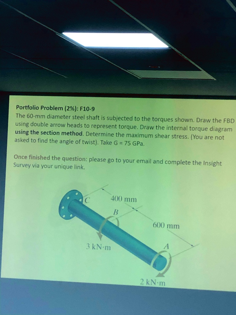 Portfolio Problem (2%): F10-9 The 60-mm diameter steel shaft is ...