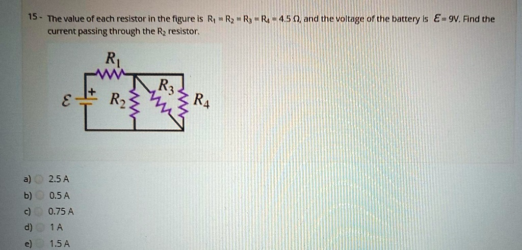 SOLVED: 15 - The value of each resistor in the figure is Rp = Rz = Ry = R = 4.50 Î©, and the ...