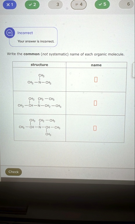 x1 2 3 4 5 6 incorrect your answer is incorrect write the common not ...