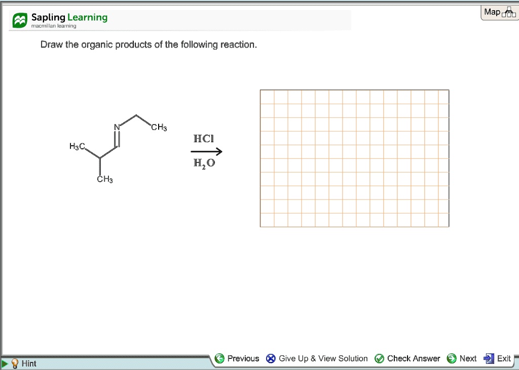 Draw the organic products of the following reaction. CH3 HCl H3C CH3 H2O