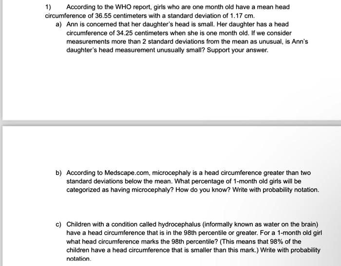 SOLVED: hi can i get the step by step calculation for number C 1) According to the WHO report ...