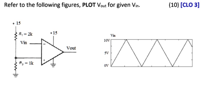 refer to the following figures plot vout for given vin 10 clo 3 13 r2k ... refer to the following figures plot vout for given vin 10 clo 3 13 r2k ...