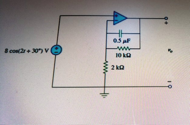SOLVED: A load RL= 10 kΩ is connected across the output terminals. Find ...