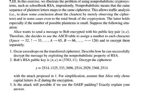 SOLVED: 7.13. In this exercise, we illustrate the problem of using nonprobabilistic ...