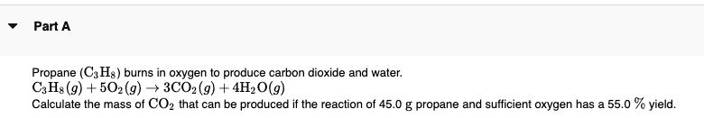 SOLVED: Propane (C3H8) burns in oxygen to produce carbon dioxide and ...