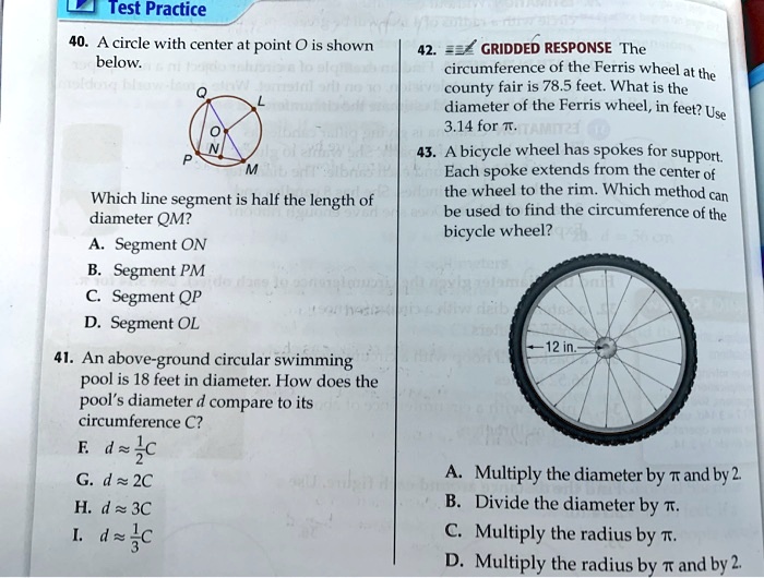 test practice a circle with center at point 0 is shown below z34 ...