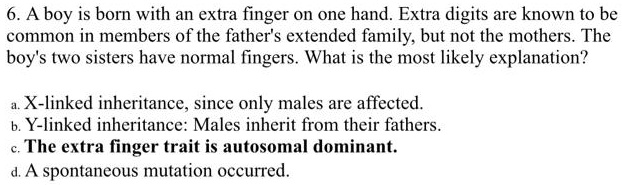 boy is born with an extra finger 0n one hand extra digits are known to ...