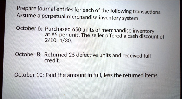 Prepare journal entries for each of the following transactions. Assume ...