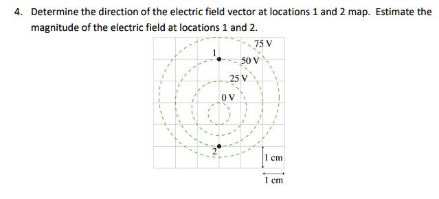 Solved Determine The Direction Of The Electric Field Vector At