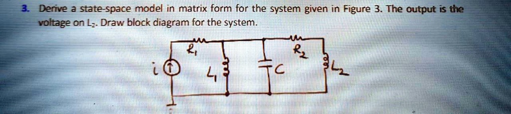 SOLVED: Derive a state-space model in matrix form for the system given ...