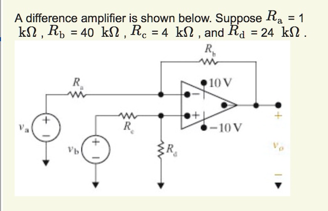 SOLVED: A) Compute the differential mode gain, Adm. B) Compute the ...